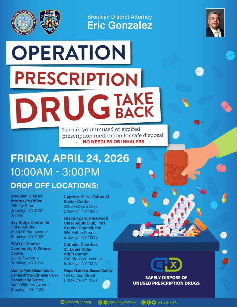 Operation Prescription Drug Take Back Event 2026 | Brooklyn Community ...